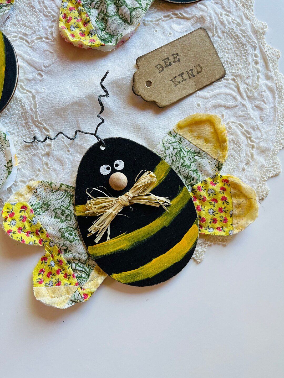 Wooden Bee/bee/bee Decor/tiered Tray Decor/bzzzz/bee Kind/bees/bee Tuck ...