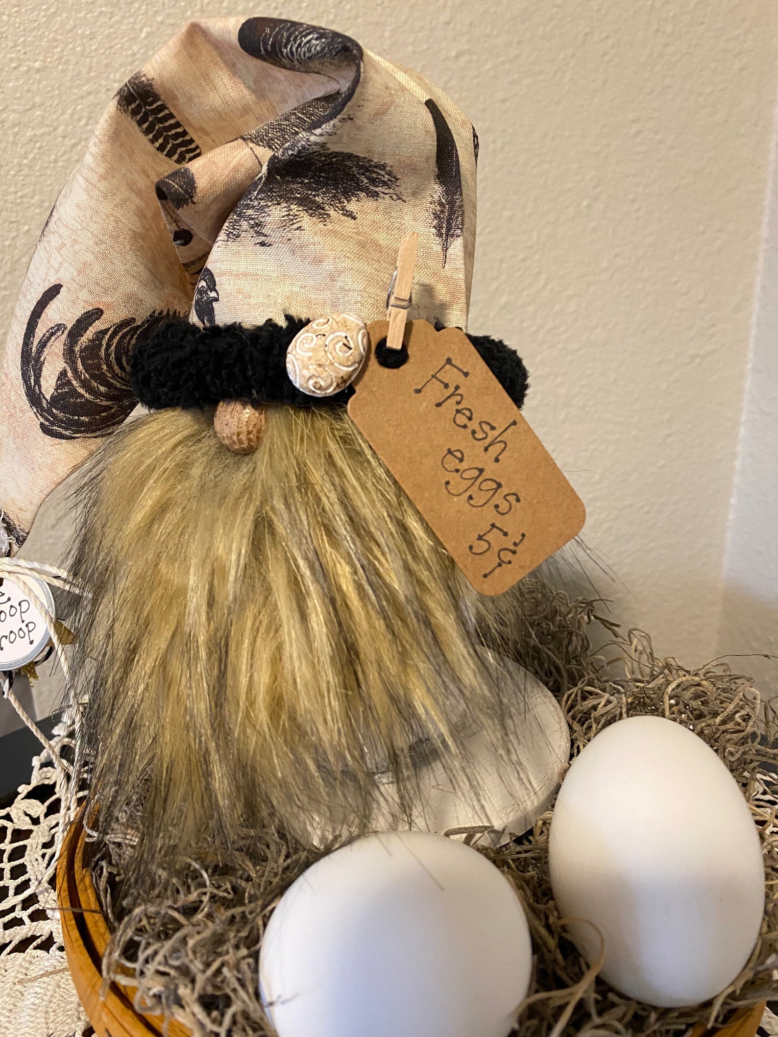 Chicken Gnome/chicken Decor/farmhouse Decor/tiered | Etsy