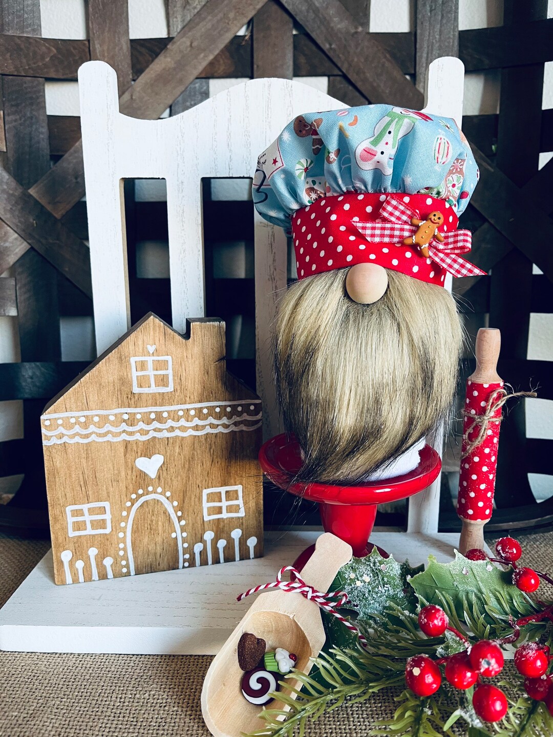 Gingerbread Gnome/gingerbread/gnome/gnomes/gnome Decor/farmhouse Decor ...