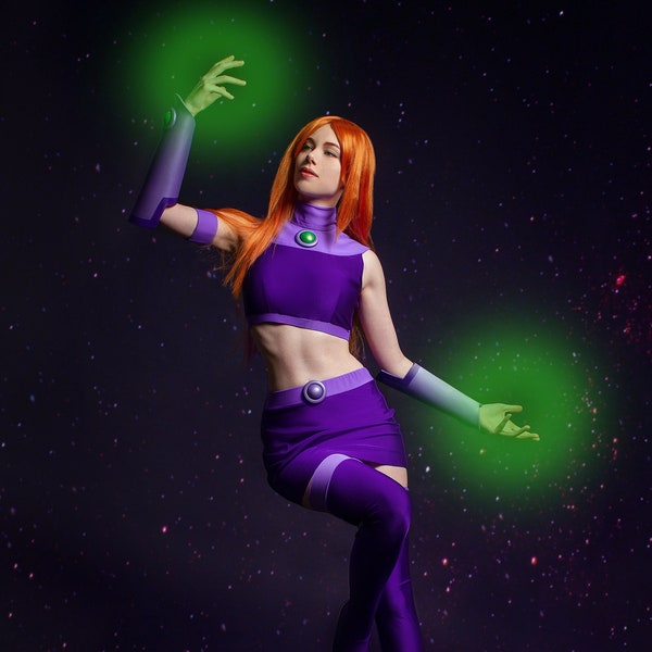 Starfire Cosplay Costume - Etsy