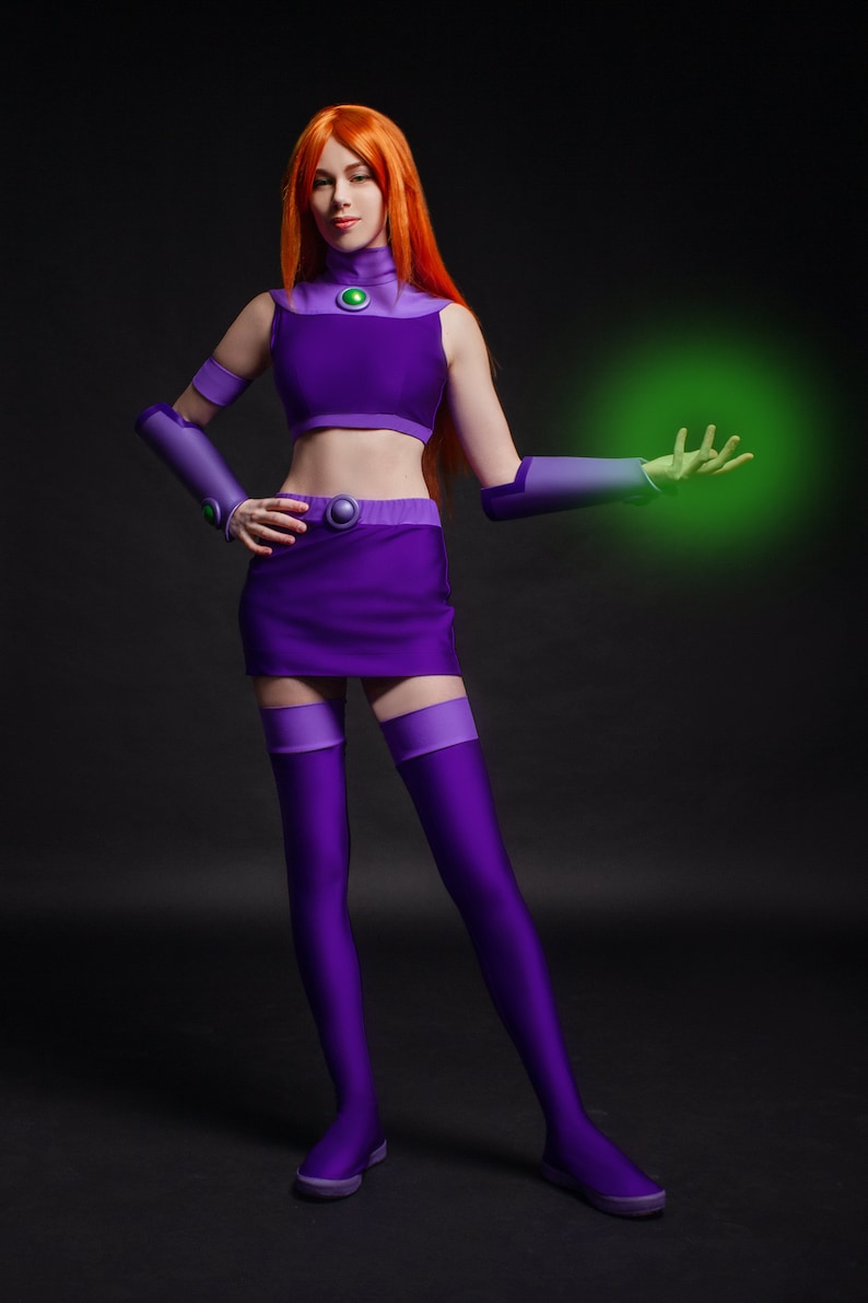 Cosplay Starfire Costume Starfire Outfit Titans Costume Etsy