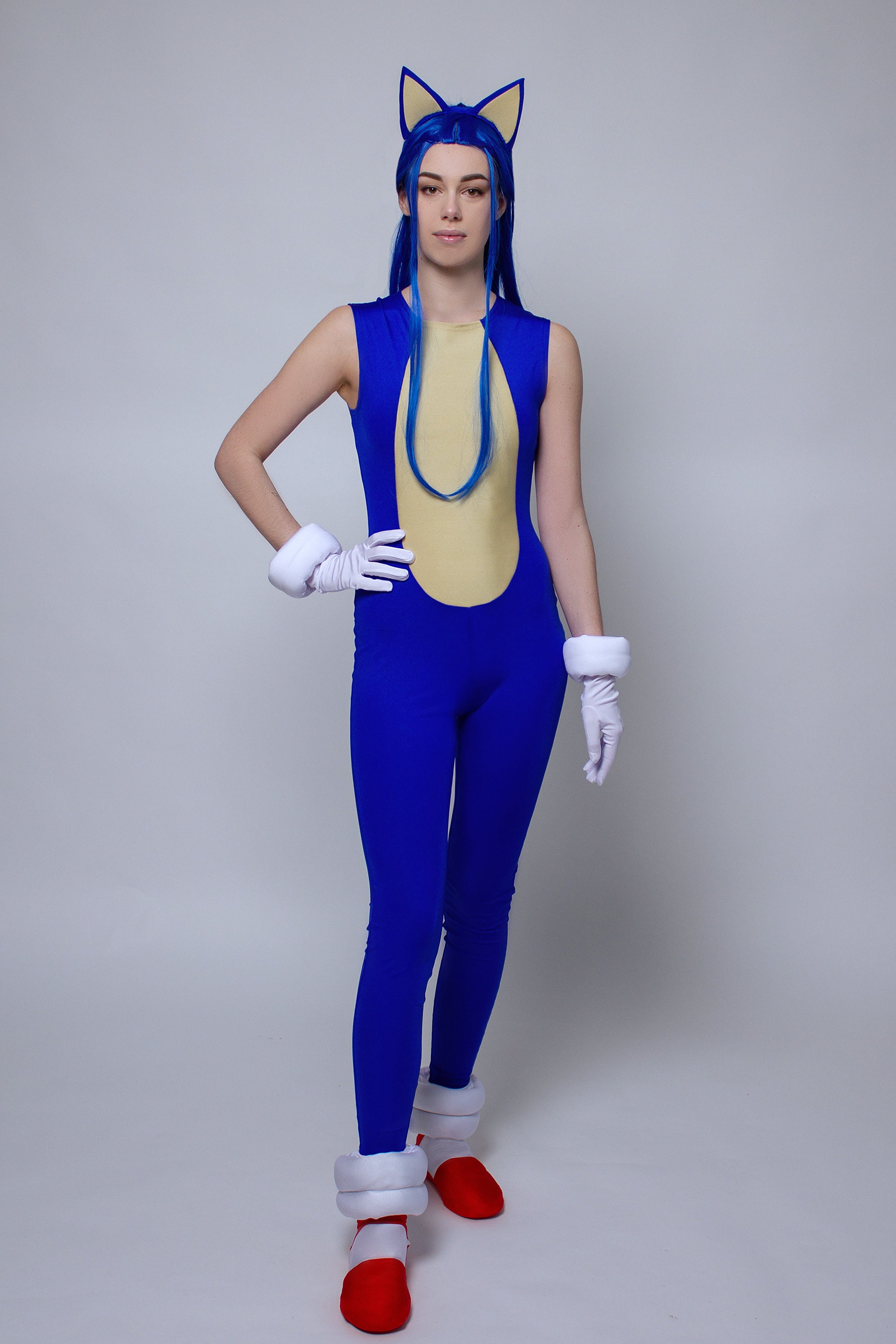Sonic the Hedgehog Cosplay Costume, Sonic Video Game Cosplay, Sonic ...