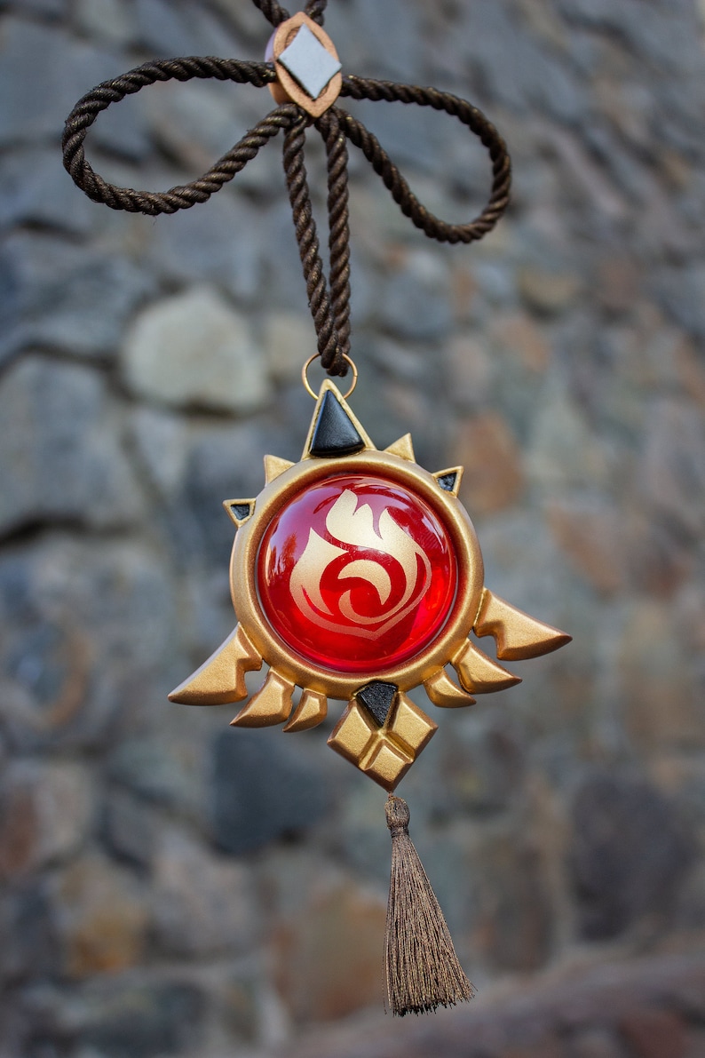 Diluc From Genshin Impact Cosplay Accessories Set, Props for Pyro ...