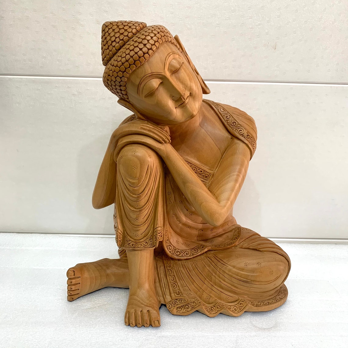 Gran estatua de Buda Sentado 12 pulgadas descansando escultura | Etsy