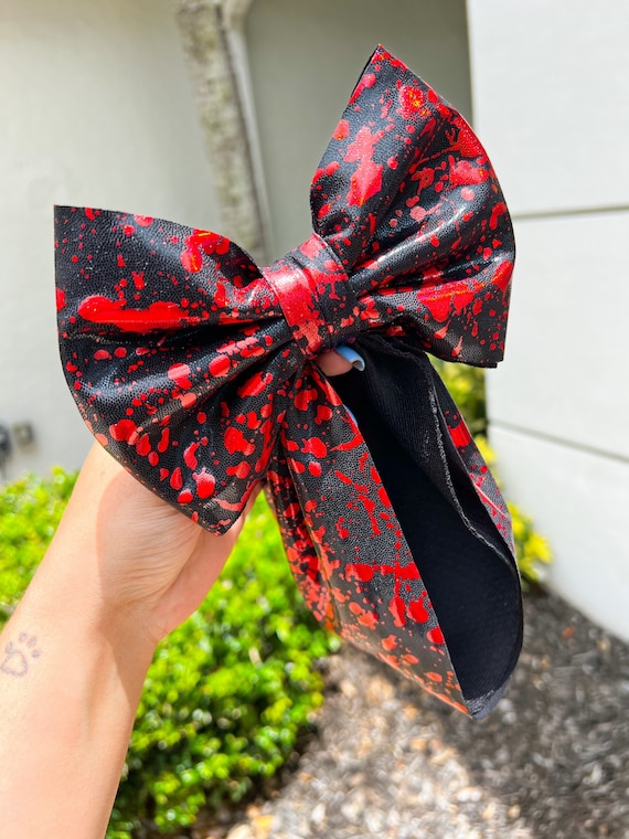 Blood Drip Bow Blood Bow Halloween Bow Scary Bows Spooky - Etsy