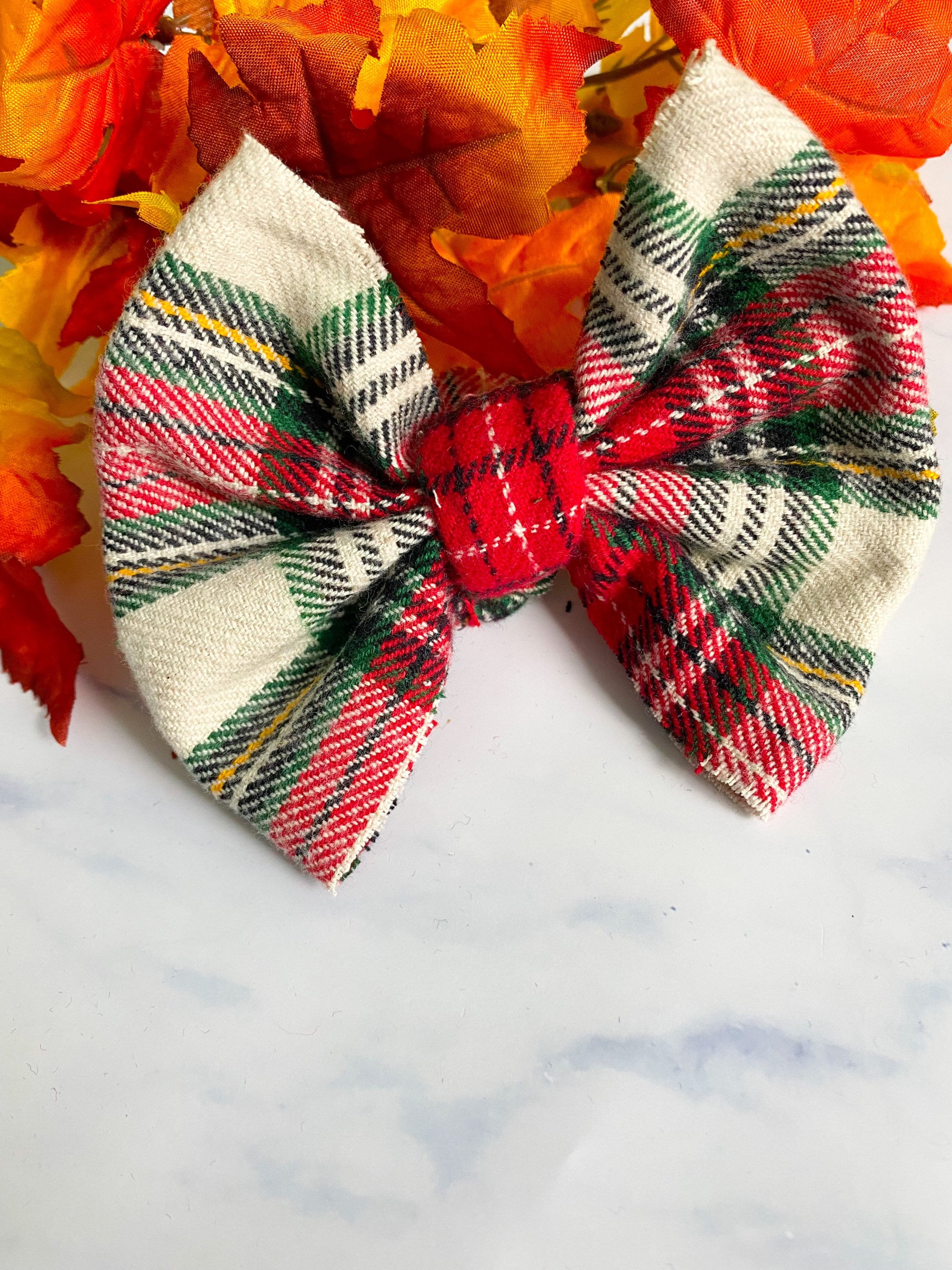 Plaid Hair Bow Plaid Hair Clip Flannel Bows Buffalo Plaid - Etsy