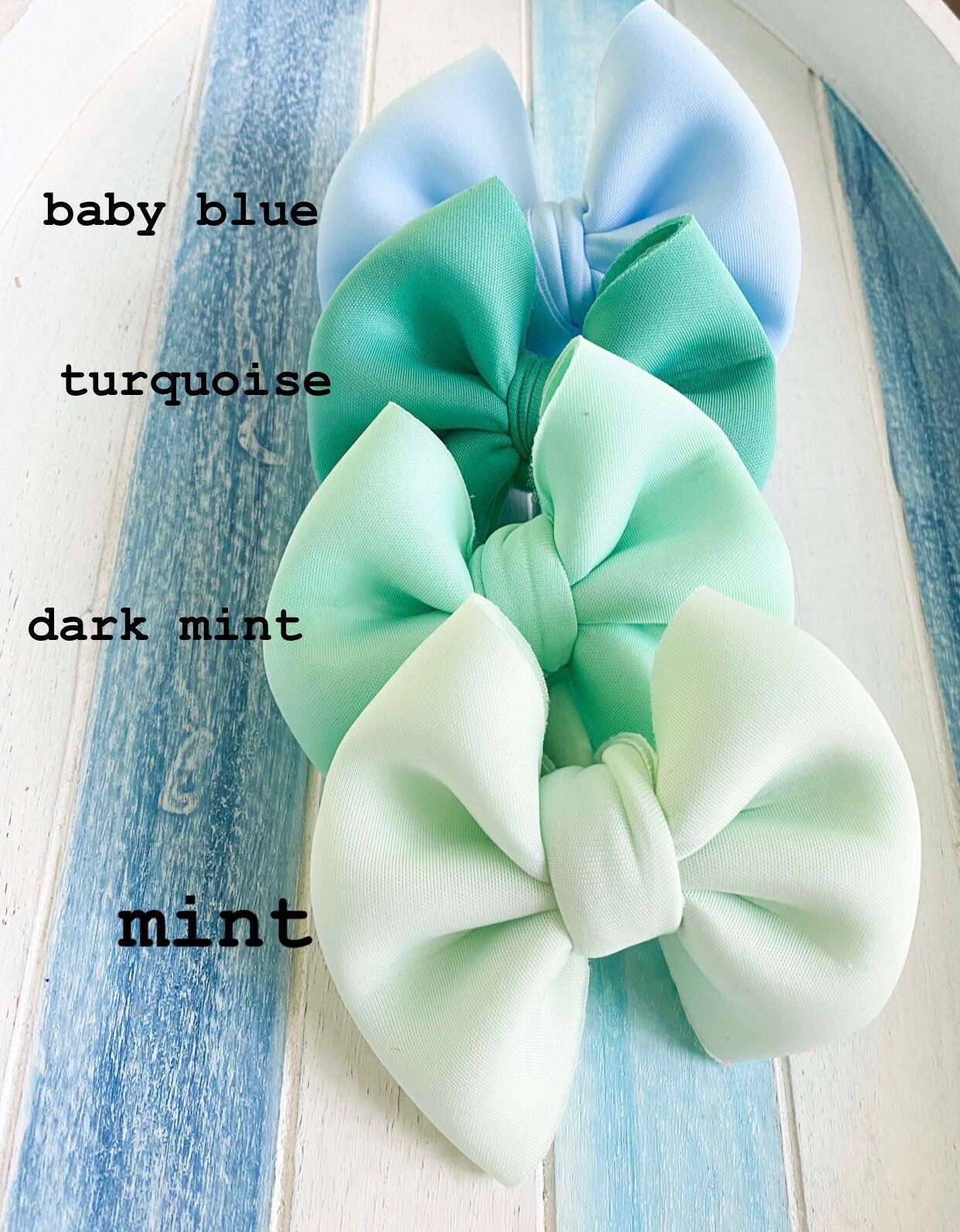 Puff Bows Scuba Bows Neoprene Bows Water Resistant Bows | Etsy