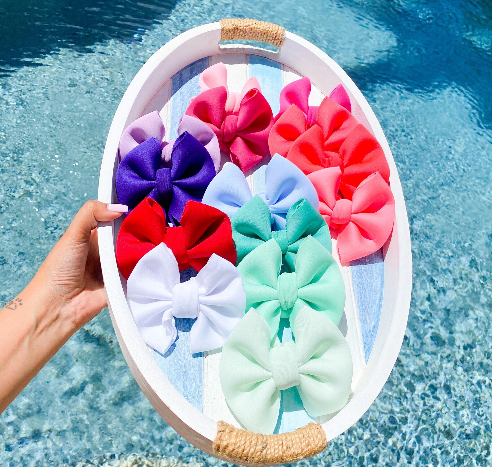 Puff Bows Scuba Bows Neoprene Bows Water Resistant Bows - Etsy