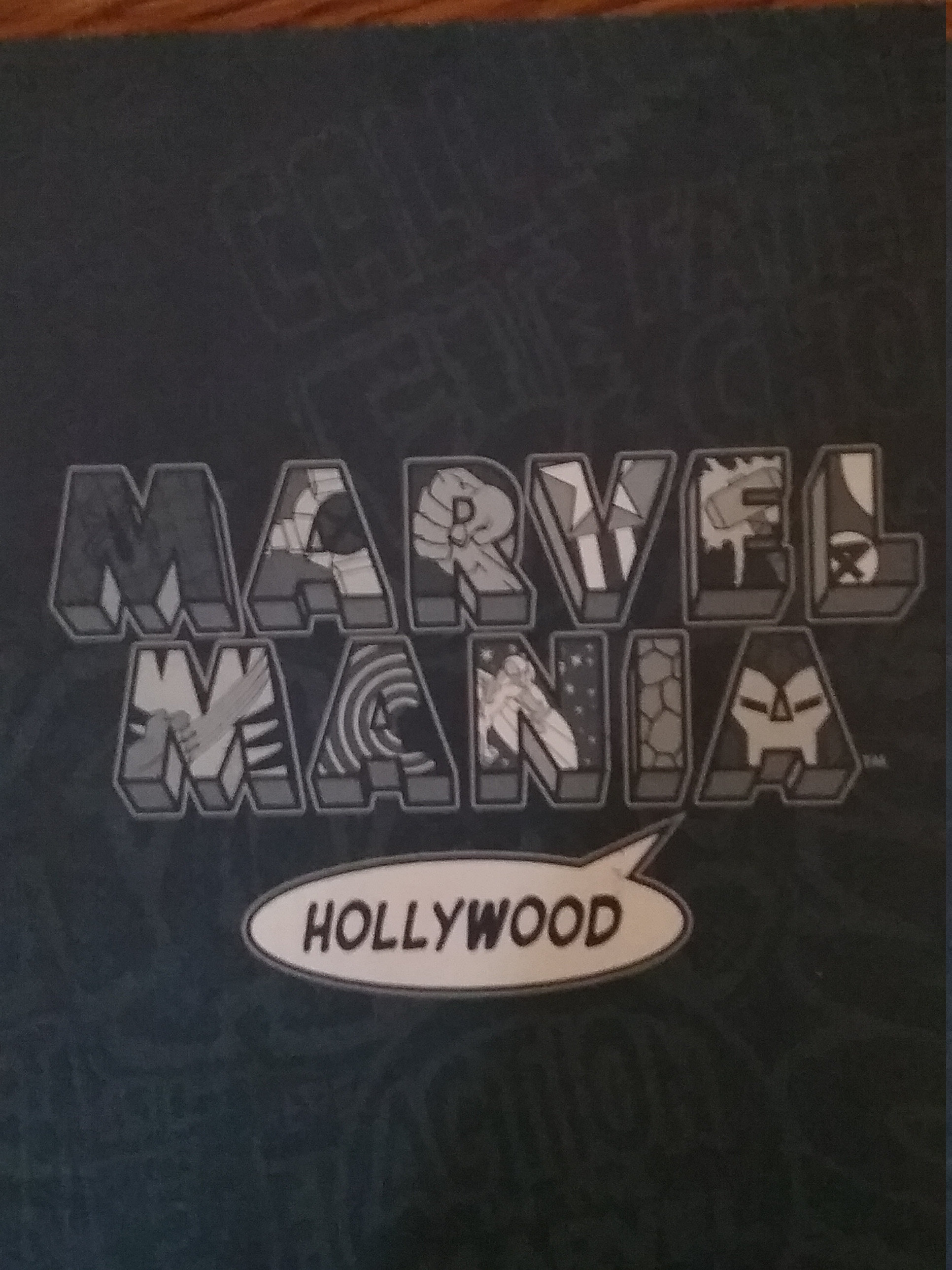 Vintage Marvel Mania Hollywood Restaurant Menu Black and White Stan Lee ...
