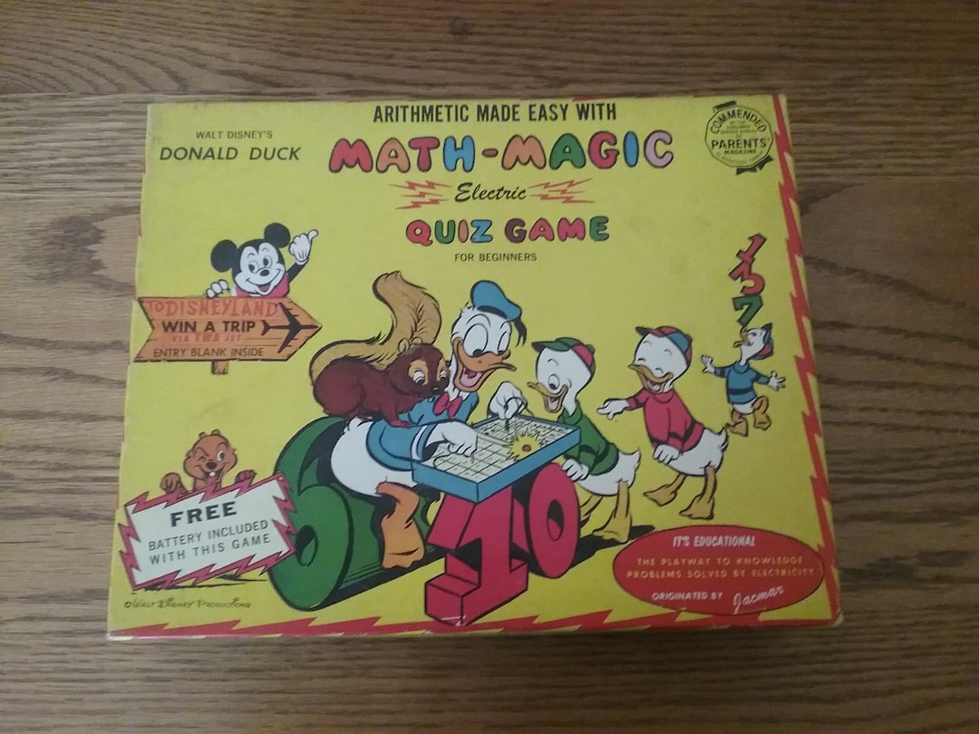 Vintage Disney Game Math Magic Jacmar 1950s - Etsy