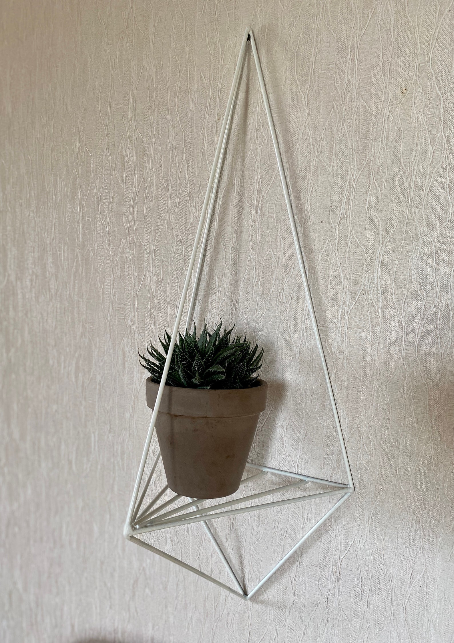 Triangle Hangable Wall Planter Flower Pot Holder Wall Mount - Etsy