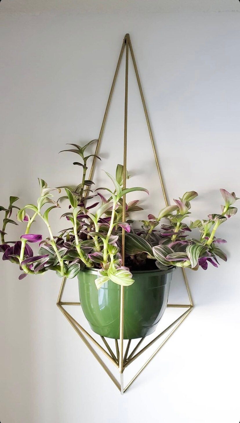 Triangle Hangable Wall Planter Flower Pot Holder Wall Mount - Etsy