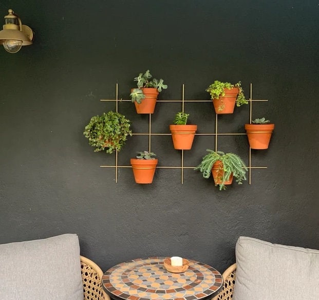 Large Horizontal Wall Hung Planter Flower Pot Holder - Etsy Canada