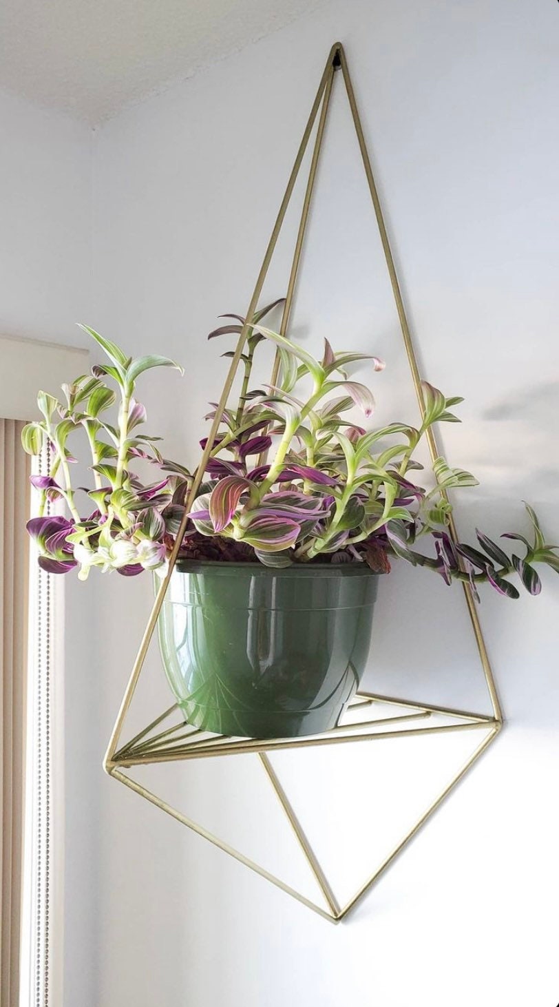 Triangle Hangable Wall Planter Flower Pot Holder Wall Mount - Etsy