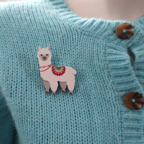 Llama Pin - Etsy