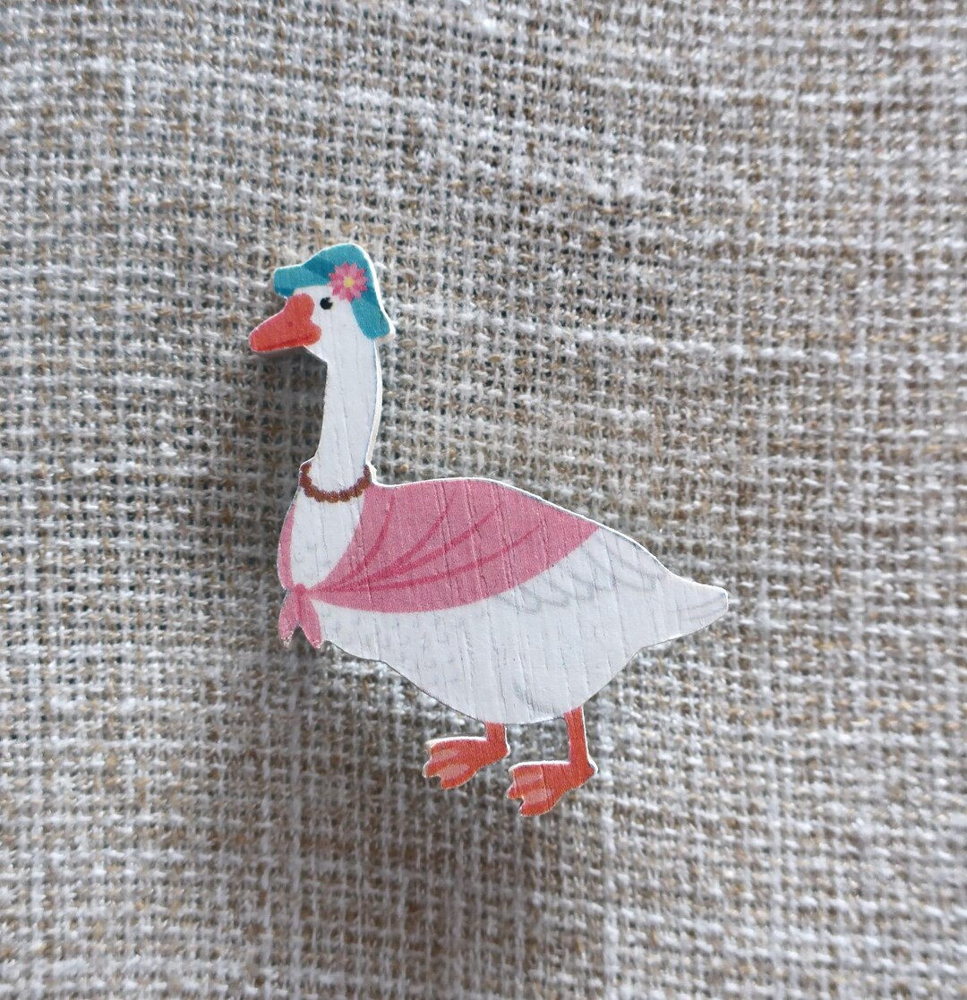 Lady Goose Pin, Easter Goose Pin, Lady Goose Brooch, Easter Pin, Animal ...