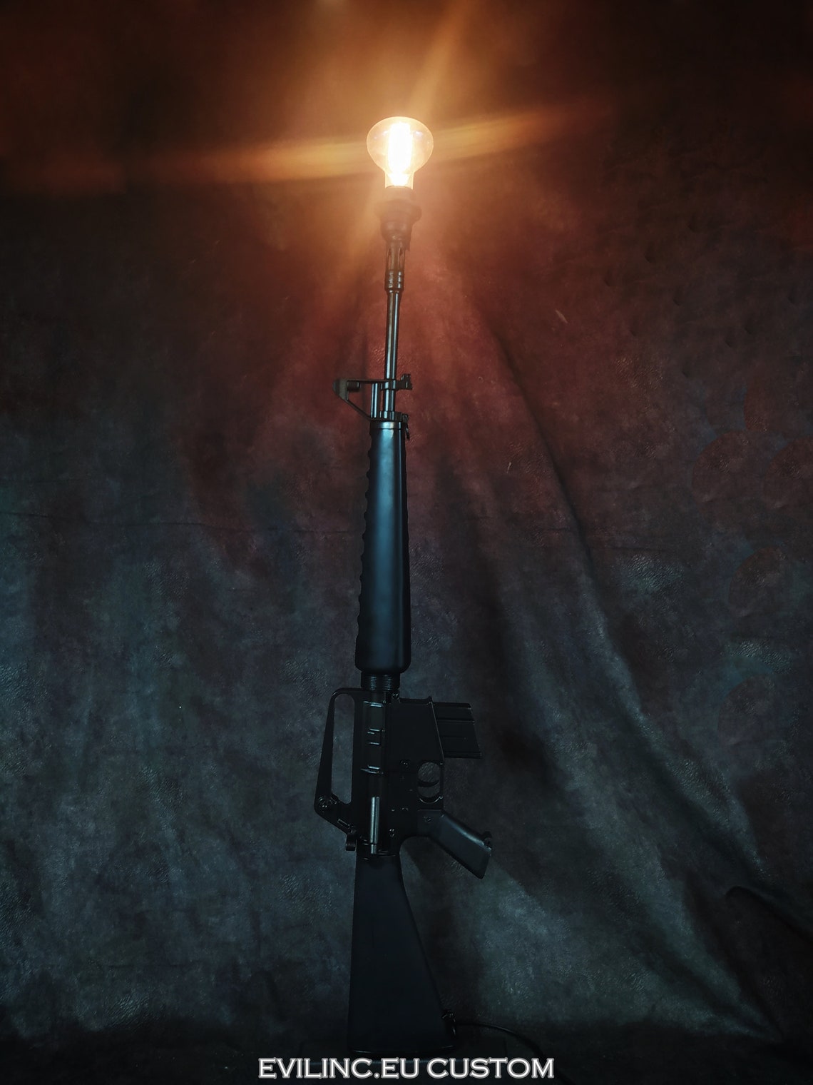 SOLD Gun M16 Lamp Weapon Firearm Rifle Carabine Table | Etsy