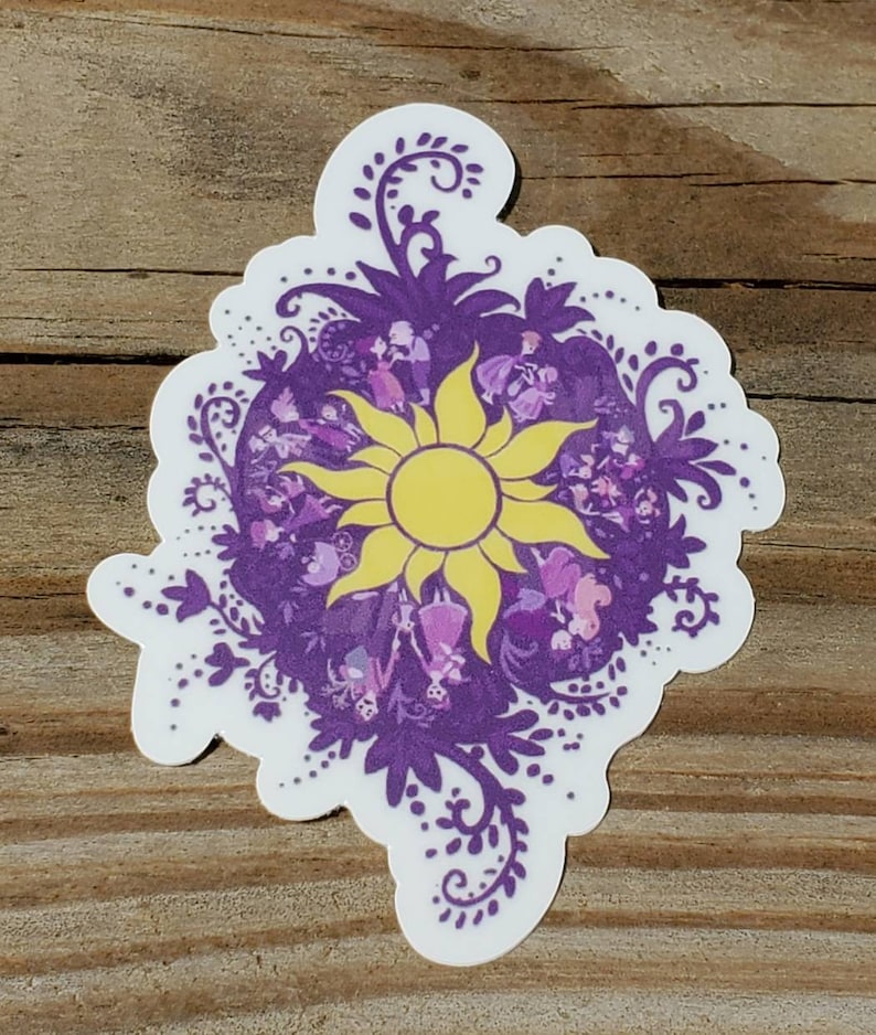 Tangled Sun Sticker - Etsy