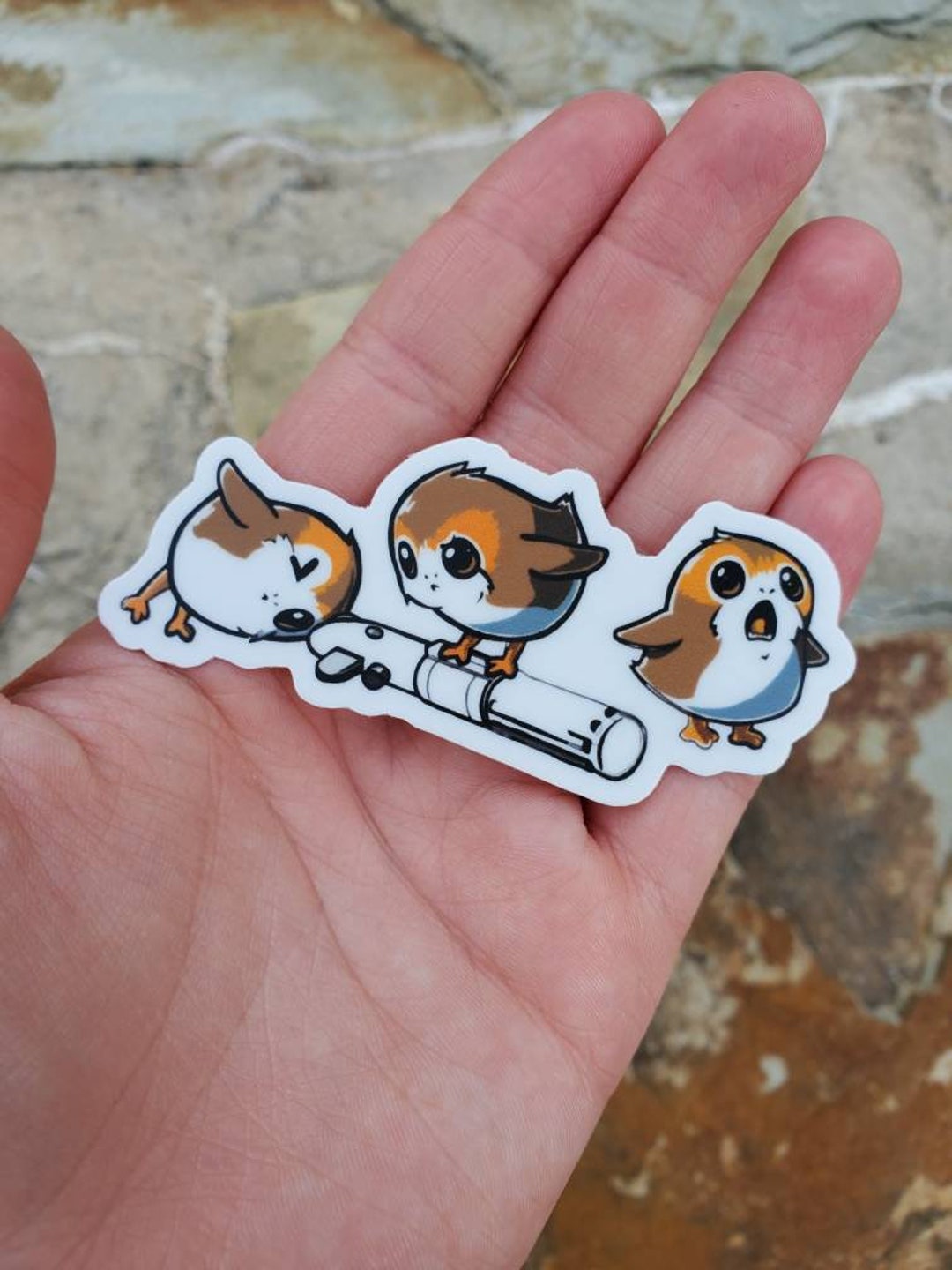 Star Wars Porg Sticker - Etsy