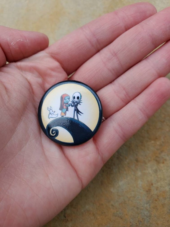 Jack and Sally Button - Etsy