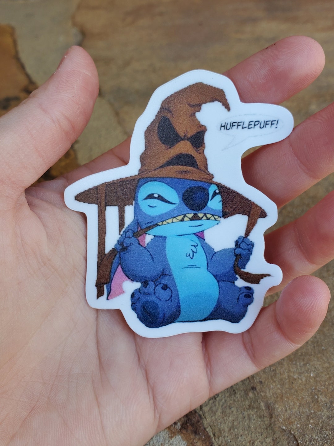 Hufflepuff Stitch Sticker - Etsy