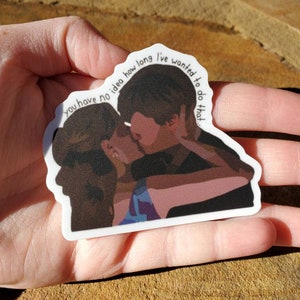 Jim and Pam Kiss Sticker - Etsy