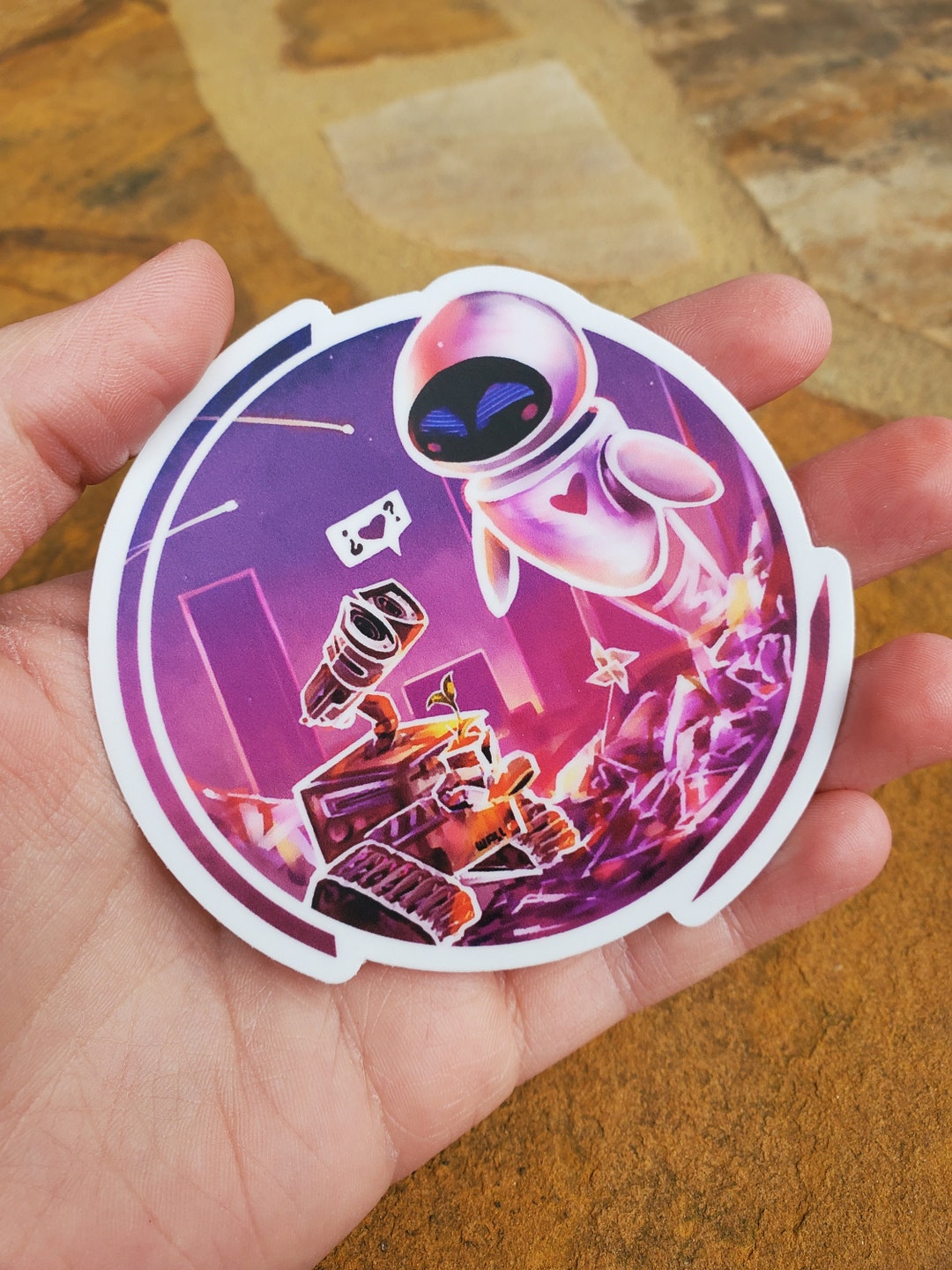 Wall-e Love Sticker - Etsy