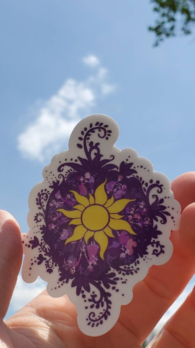 Tangled Sun Sticker - Etsy