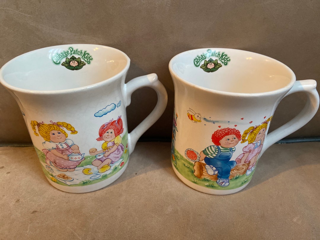 Set of 2 Vintage Cabbage Patch Kids Mugs 1984 OAA Inc - Etsy