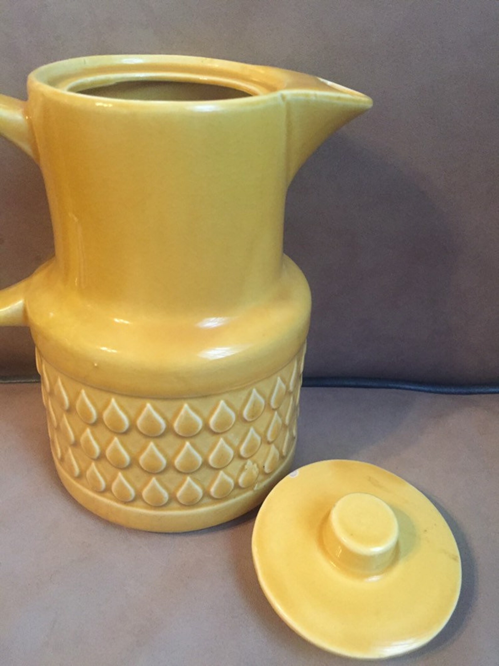 Yellow Teardrop Mid-century Modern Coffee or Tea Server Pot - Etsy