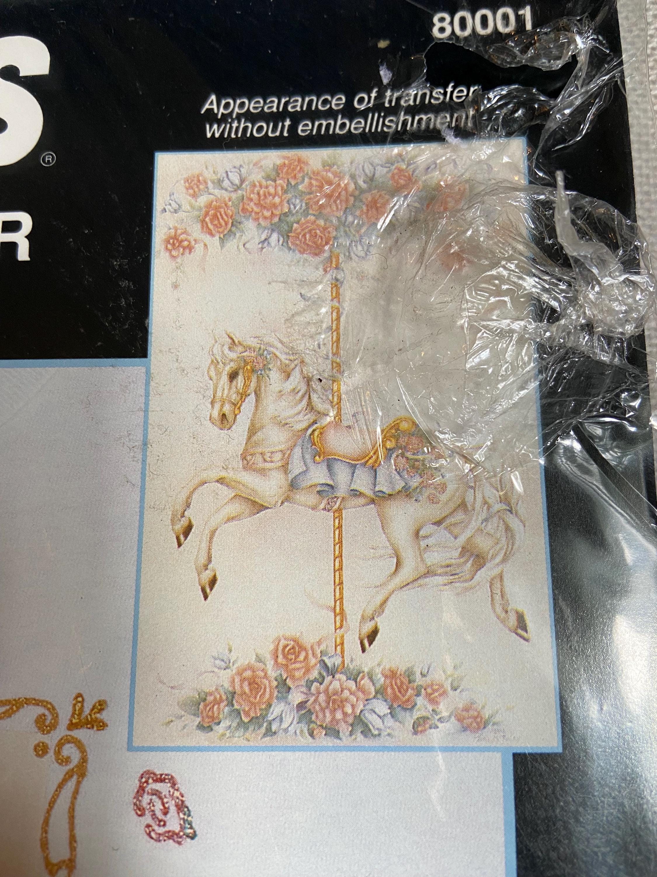 Vintage 1992 Dimensions Carousel Horse Iron-on Transfer – Embellish ...