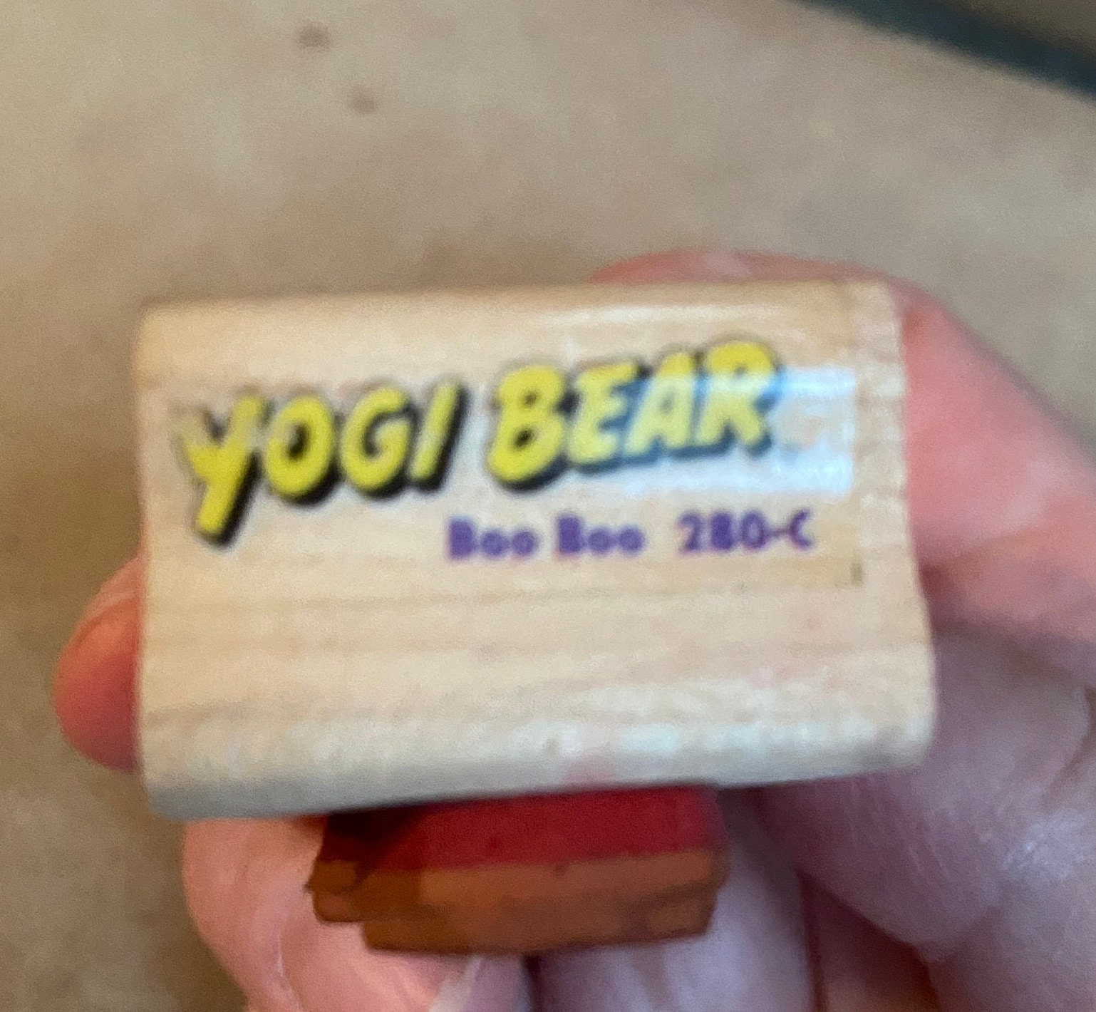 Vintage Boo Boo Yogi Bear Rubber Stamp by Rubber Stampede 1991 - Etsy