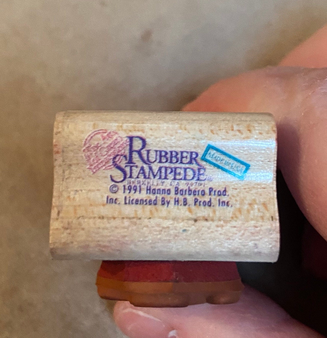 Vintage Boo Boo Yogi Bear Rubber Stamp by Rubber Stampede 1991 - Etsy