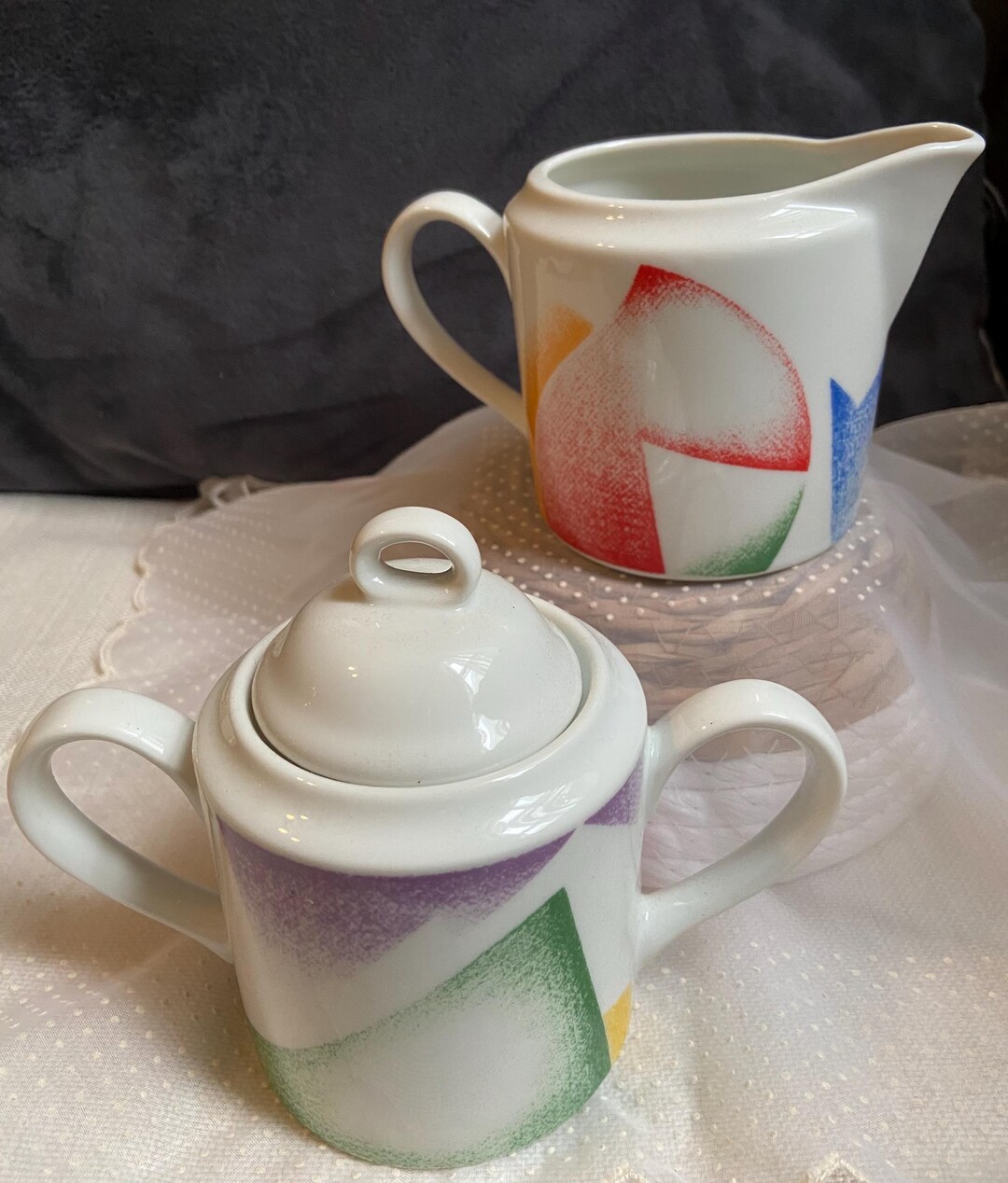 Vintage 80s Jack Prince for Tuscany Collection Creamer & Sugar Set ...