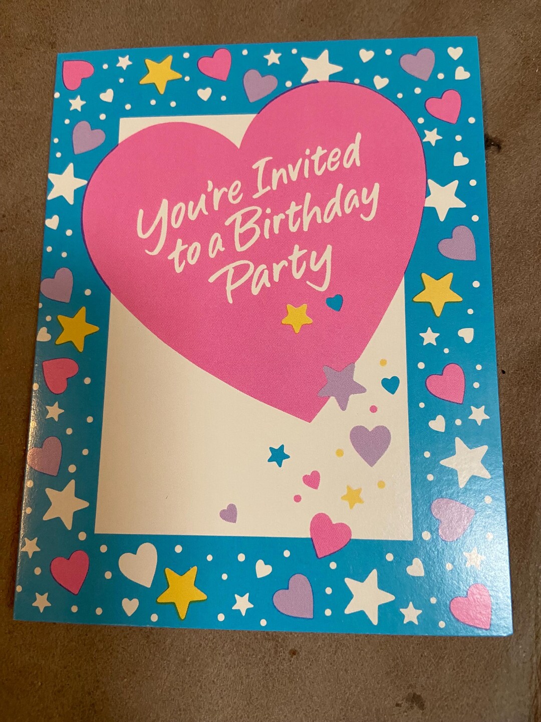 Set of 7 Vintage Carlton Birthday Party Invitations – 1990s Mary Thelen ...