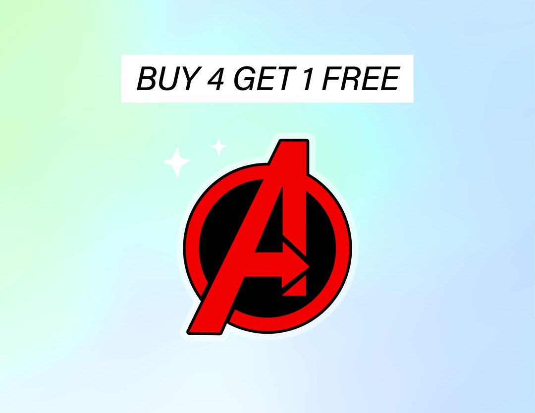 Avengers Logo Sticker Superhero Comic Stickers Laptop Stickers ...