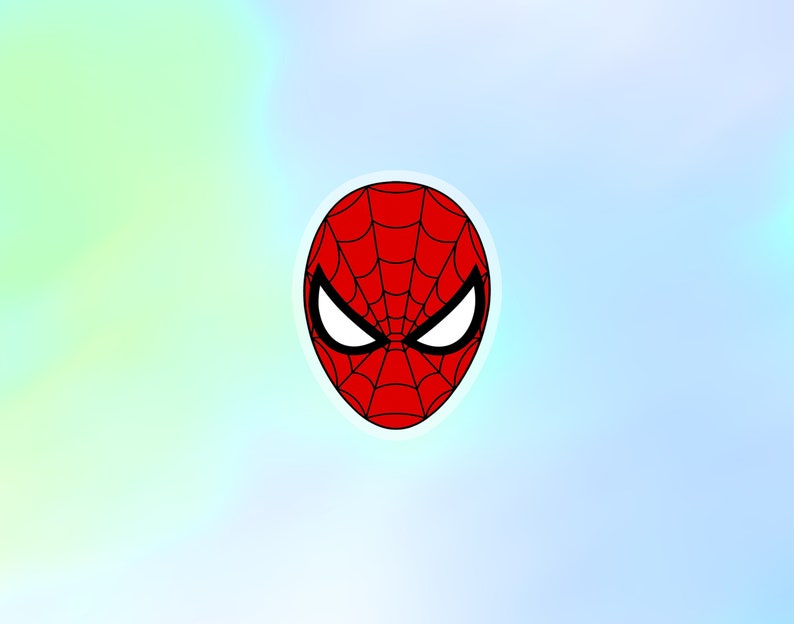 Spiderman Mask Sticker Avengers Spider Stickers Laptop Stickers ...
