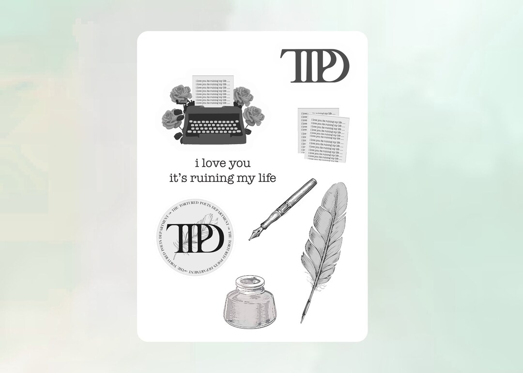 Typewriter Taylor Swift Sticker - Etsy
