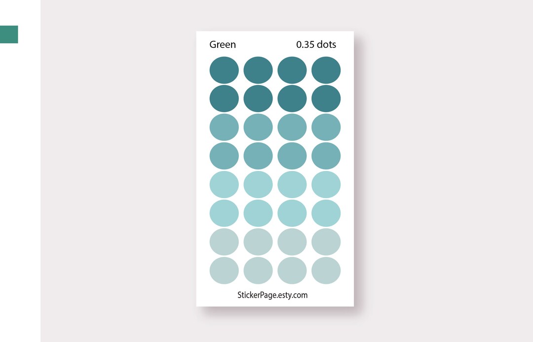 Die-cut Dot Sticker Sheets - Etsy