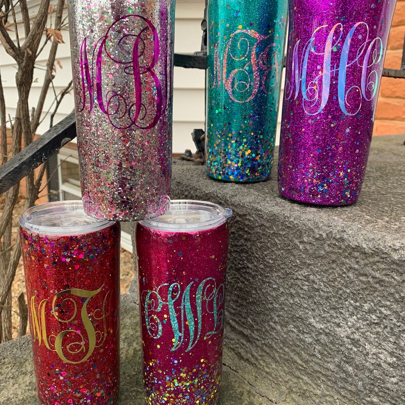 Tumbler Monogram - Etsy