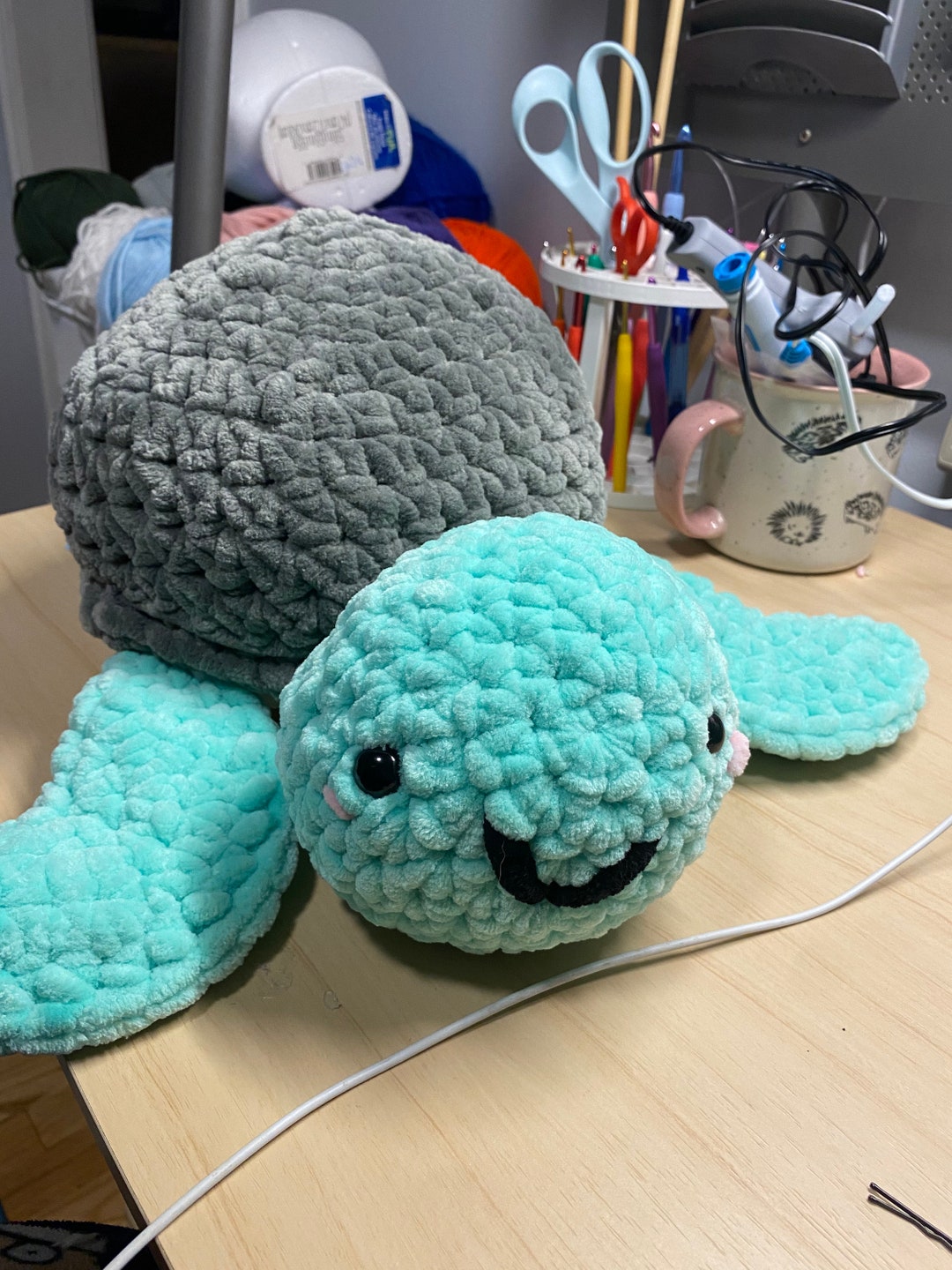 Large Crochet Turtle - Etsy