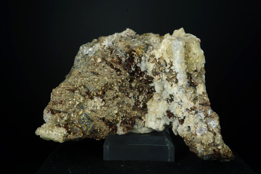 Blue Celestite & Sphalerite / Clay Center, Ohio / Rare Mineral Crystal ...