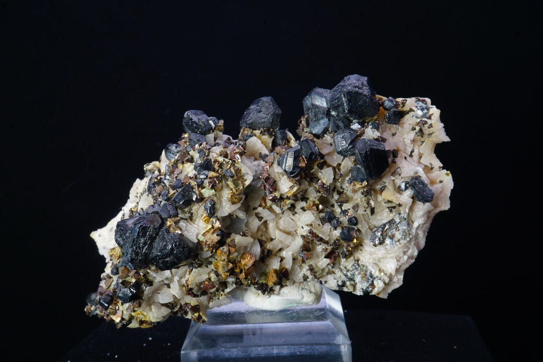 Sphalerite & Chalcopyrite / 8.3cm Mineral Specimen / Tri-state District ...