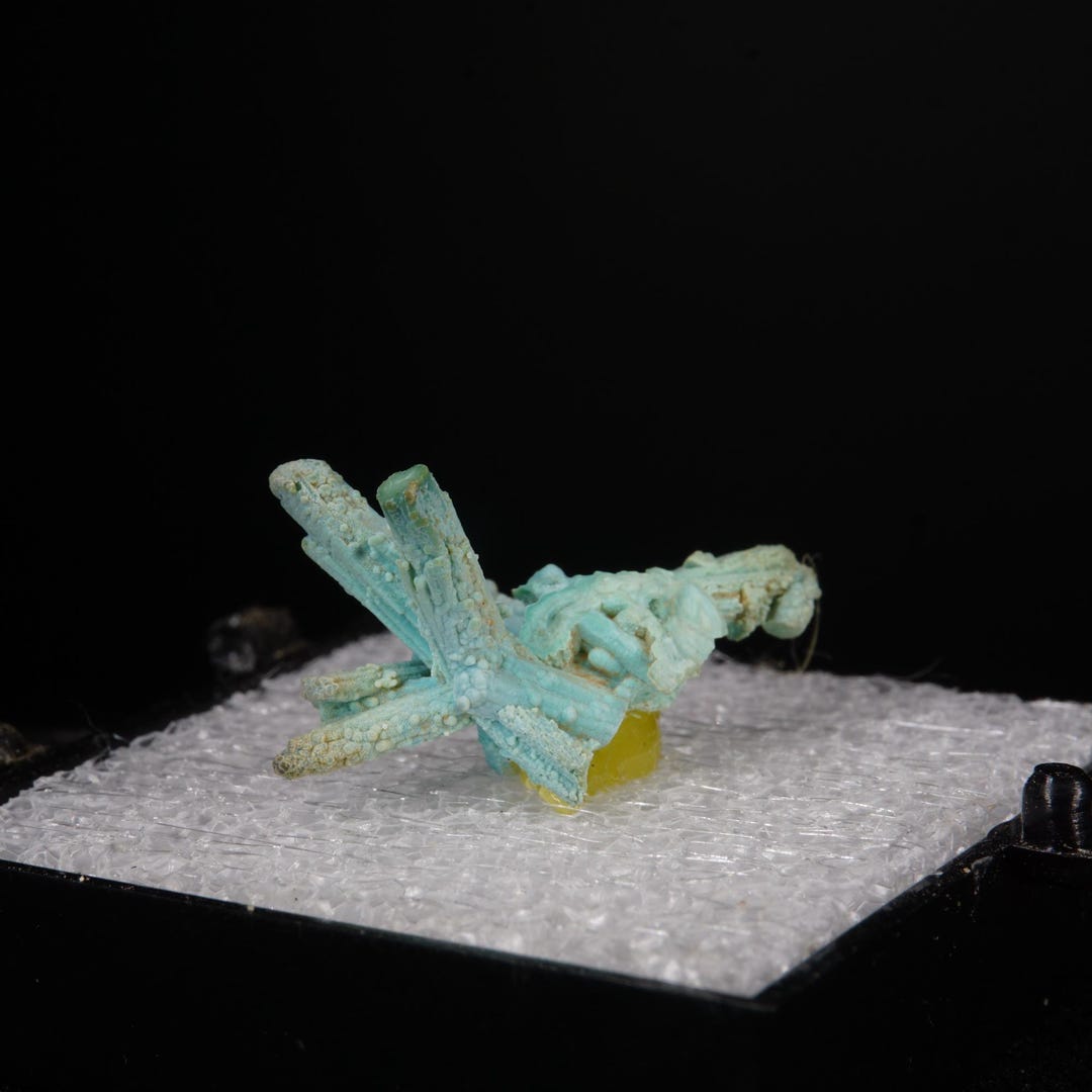 Chrysocolla Ps. Azurite / Ray Mine, Arizona / Thumbnail Mineral ...