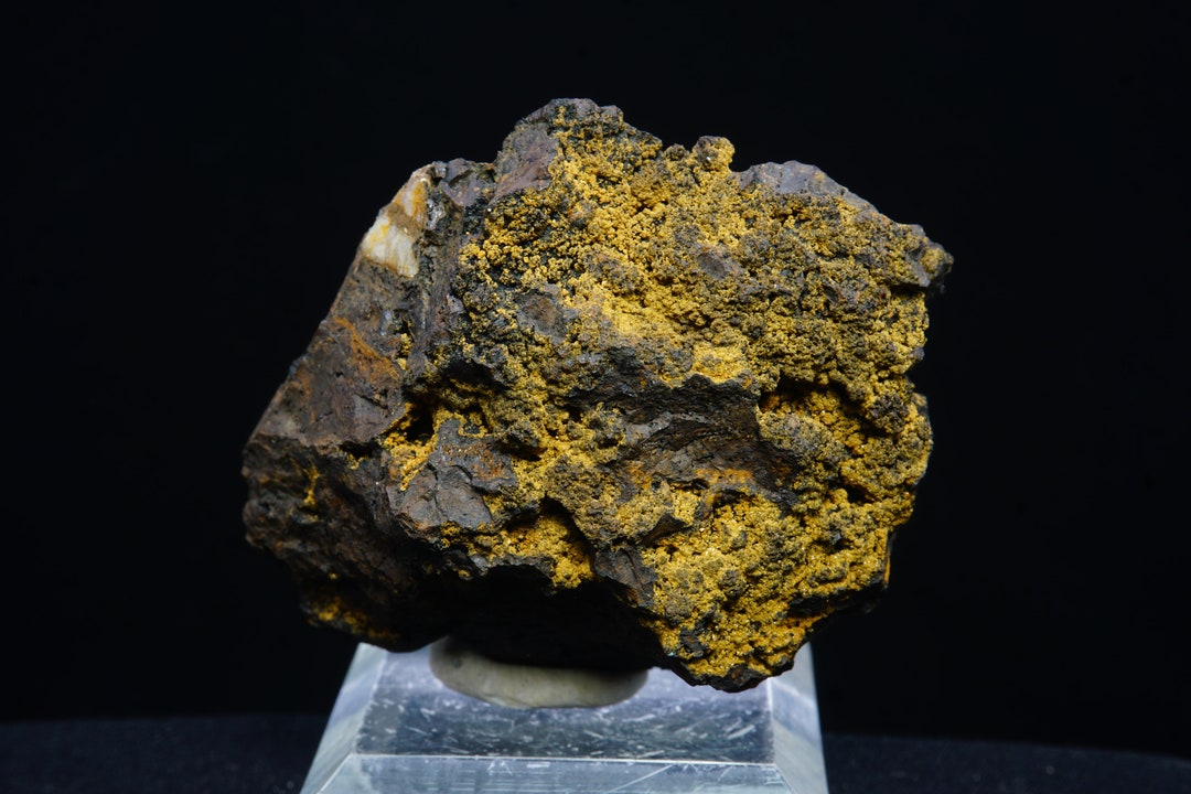 Jarosite on Goethite / Rare 5cm Mineral Specimen / Glory Hole, Gold ...