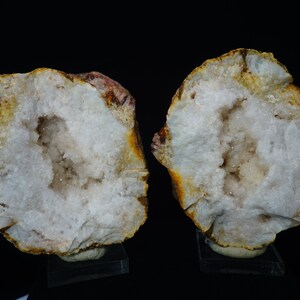 Quartz Geode Pair / Mineral Specimen / State Rd 46 Rd Cut, Indiana - Etsy