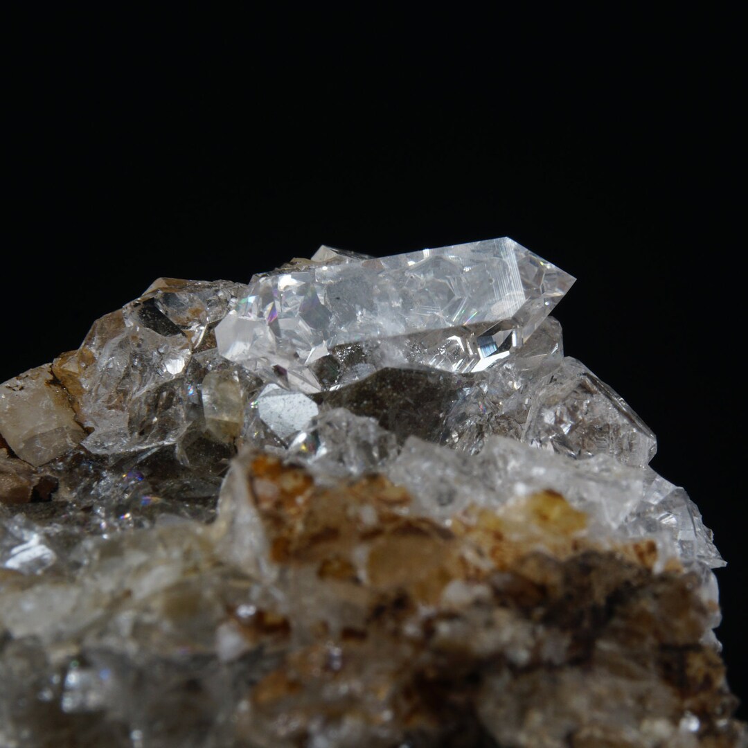Crystal Clear Quartz on Matrix / Miniature Mineral Specimen / From ...