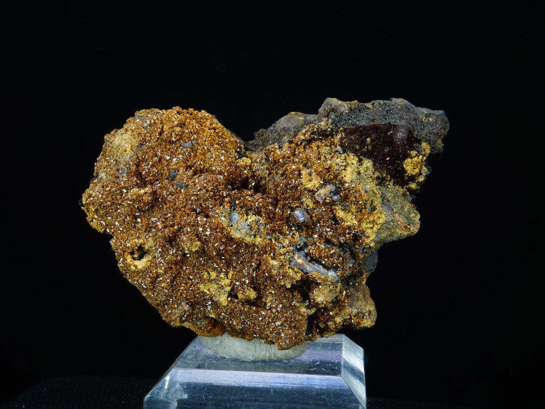 Jarosite, Turgite & Goethite Ps. Barite / Rare Mineral Specimen ...
