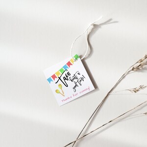EDITABLE Taco Favor Tag, Taco Bout A Good Time, Custom 2.5x2.5 Gift Tag ...