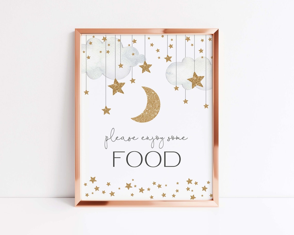 Twinkle Twinkle Little Star Food Sign Enjoy Some Food Buffet - Etsy
